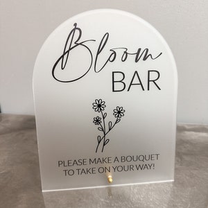 Bloom Bar Acrylic Sign, Bloom Bar Sign, Flower Bar Sign, Bloom Bar ...