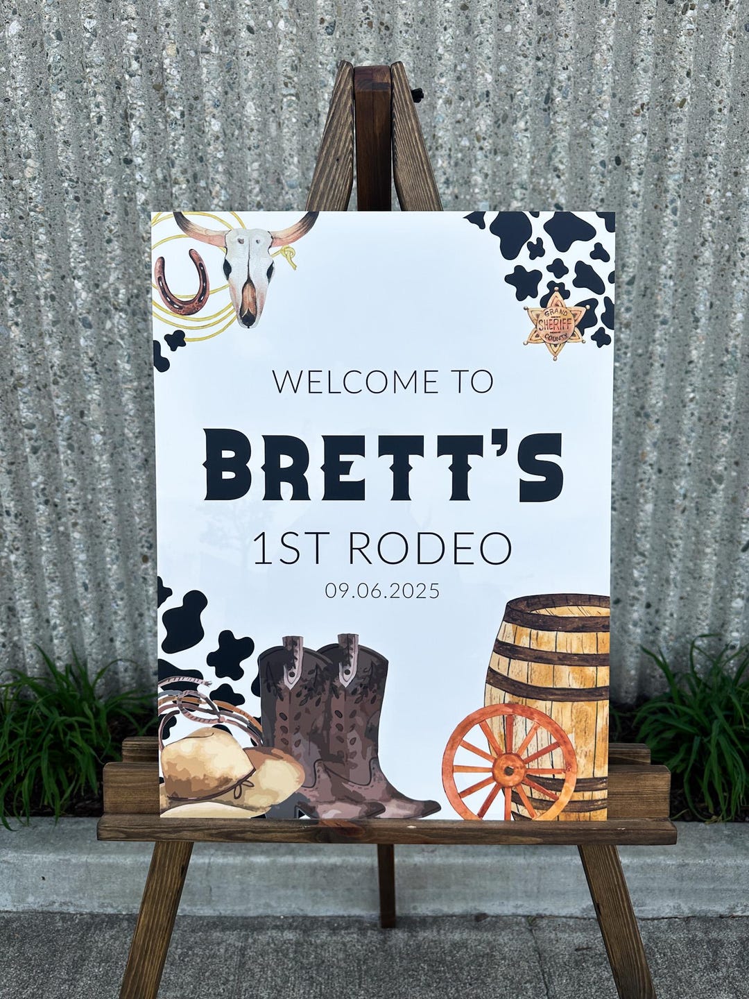 First Rodeo Acrylic Welcome Sign, First Rodeo Sign, First Rodeo Welcome ...