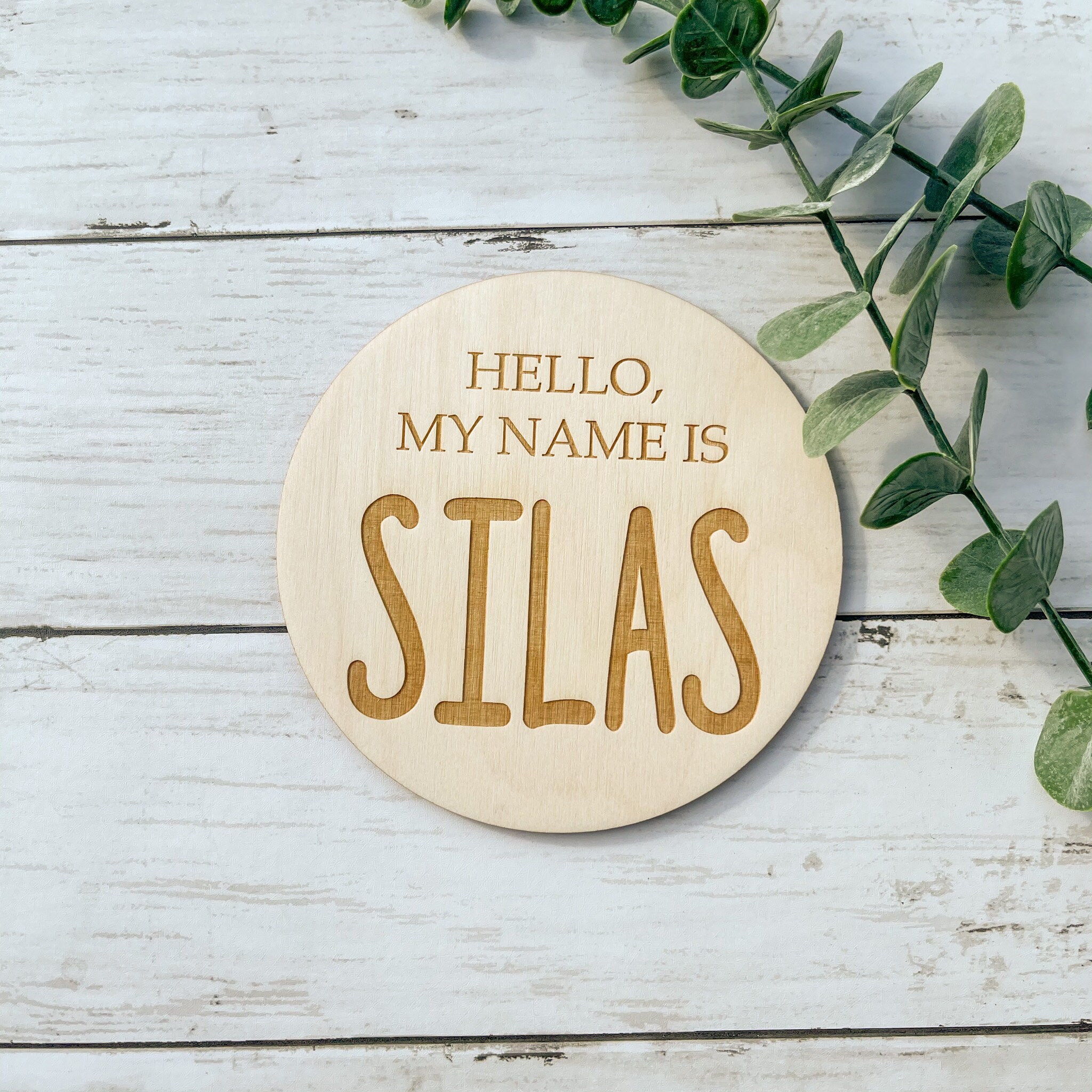 Hello My Name is Sign Baby Name Sign Wood Baby Name Sign - Etsy Hong Kong