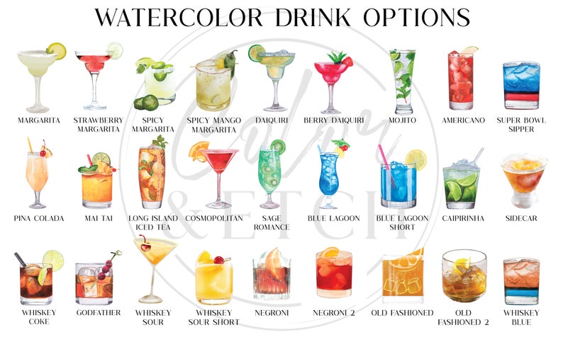 Signature Drink Acrylic Sign Signature Drink Sign Our - Etsy