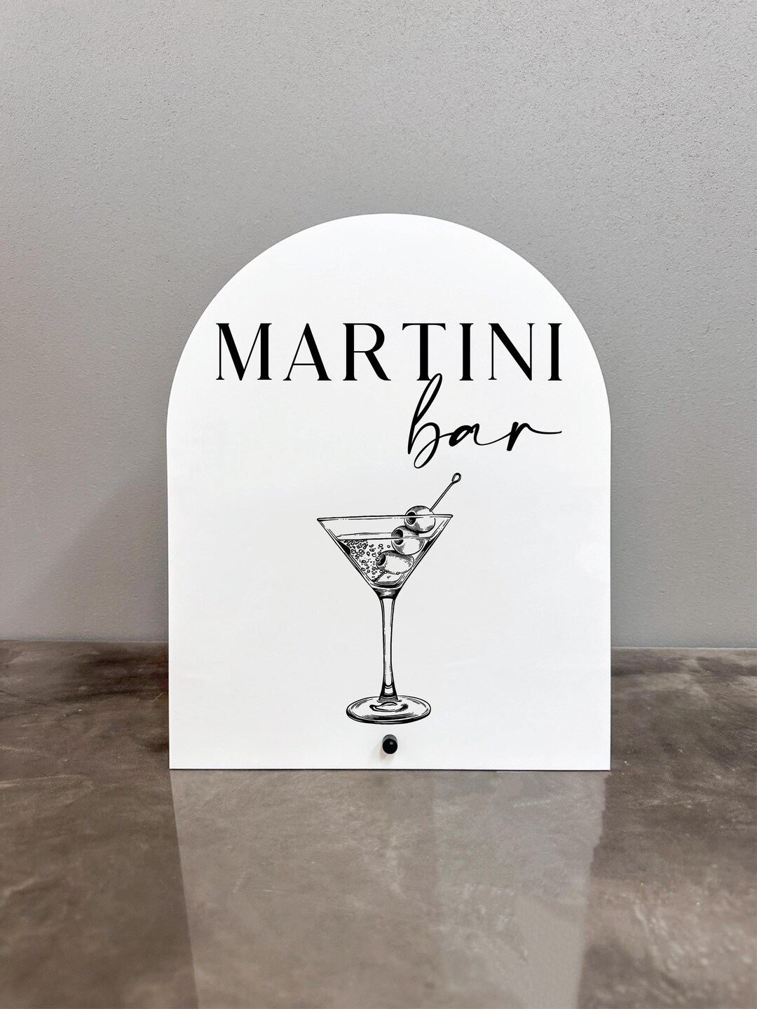 Martini Bar Acrylic Sign, Martini Bar Sign, Martini Bar, Martini Bar ...