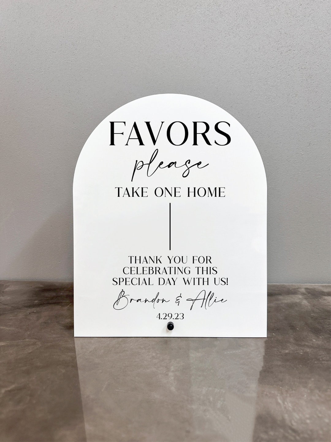 Favors Acrylic Sign, Favors Please Take One Home Sign, Wedding Favors ...