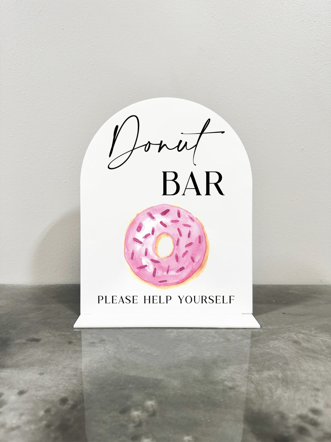 Donut Bar Acrylic Sign Donut Bar Sign Donut Bar Donut Sign Donut ...