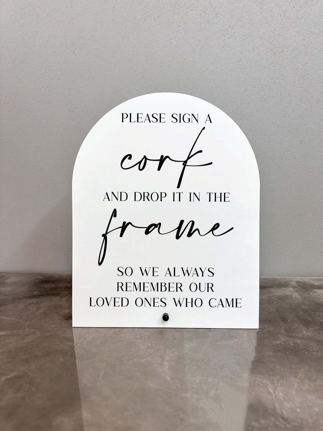 Please Sign A Cork | Please Sign A Cork Sign | Please Sign A Cork Guest ...