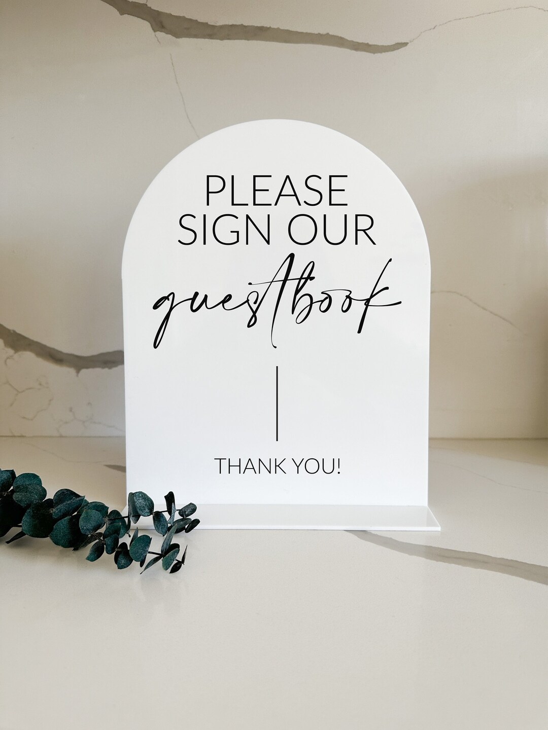 Please Sign Our Guestbook Acrylic Sign Please Sign Our Guestbook Sign ...