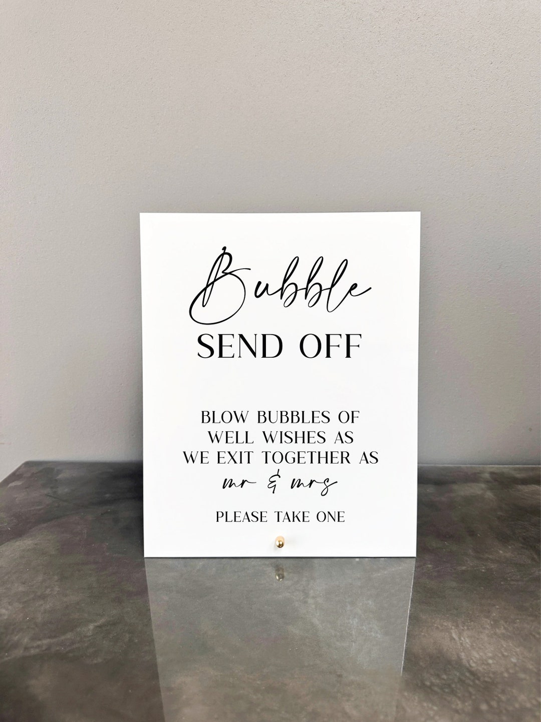 Bubble Send off Acrylic Sign | Bubble Send off Sign | Bubble Send off ...