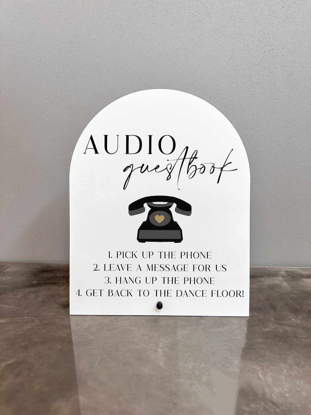 Audio Guestbook Acrylic Sign | Audio Guestbook Sign | Guestbook Sign ...