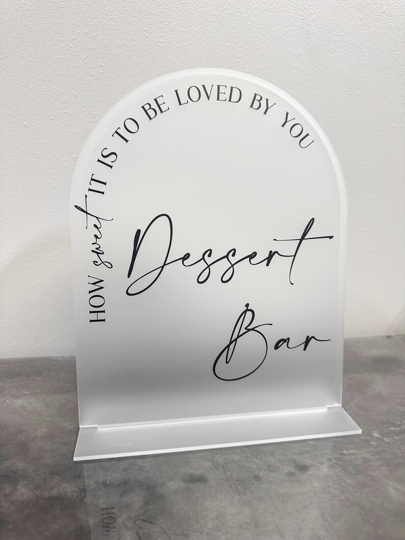 Dessert Bar Acrylic Sign Dessert Bar Sign How Sweet It is - Etsy