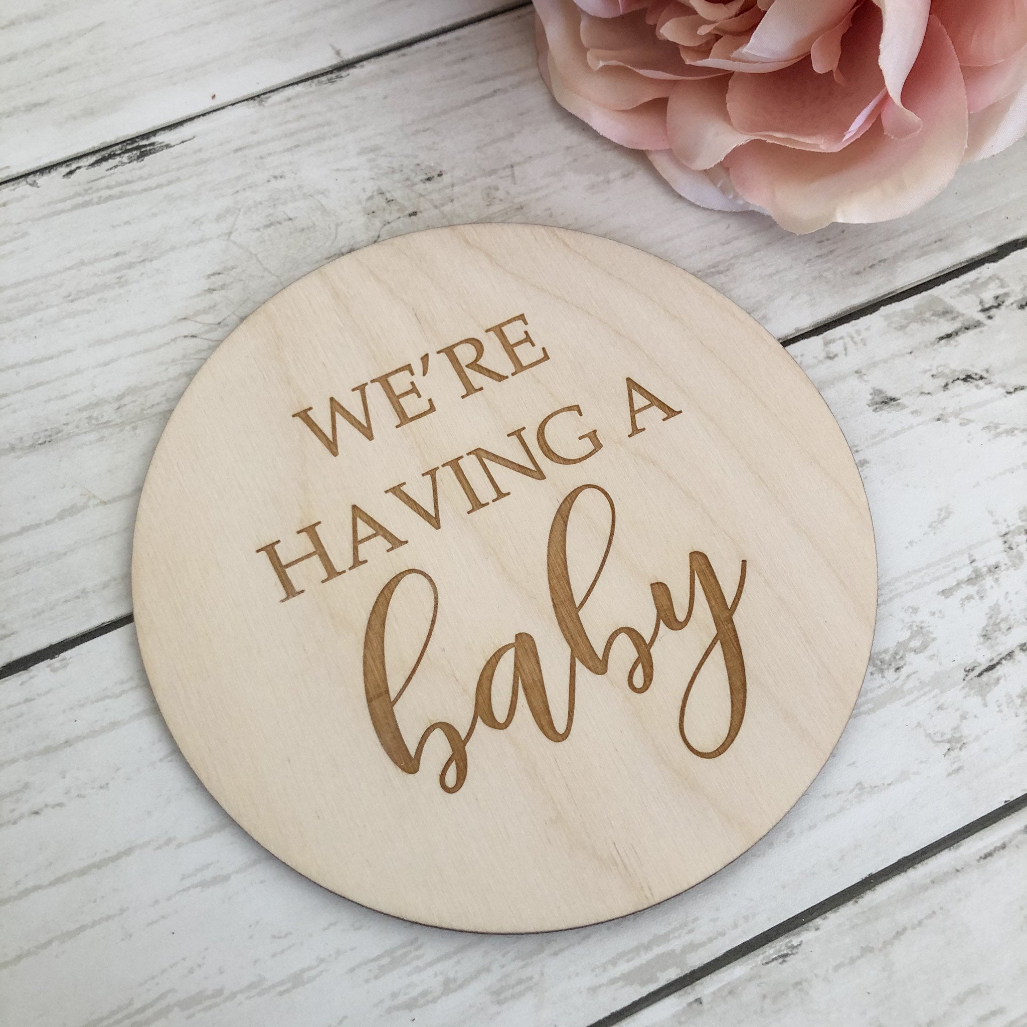 We're Having A Baby Sign Pregnancy Announcement | Etsy