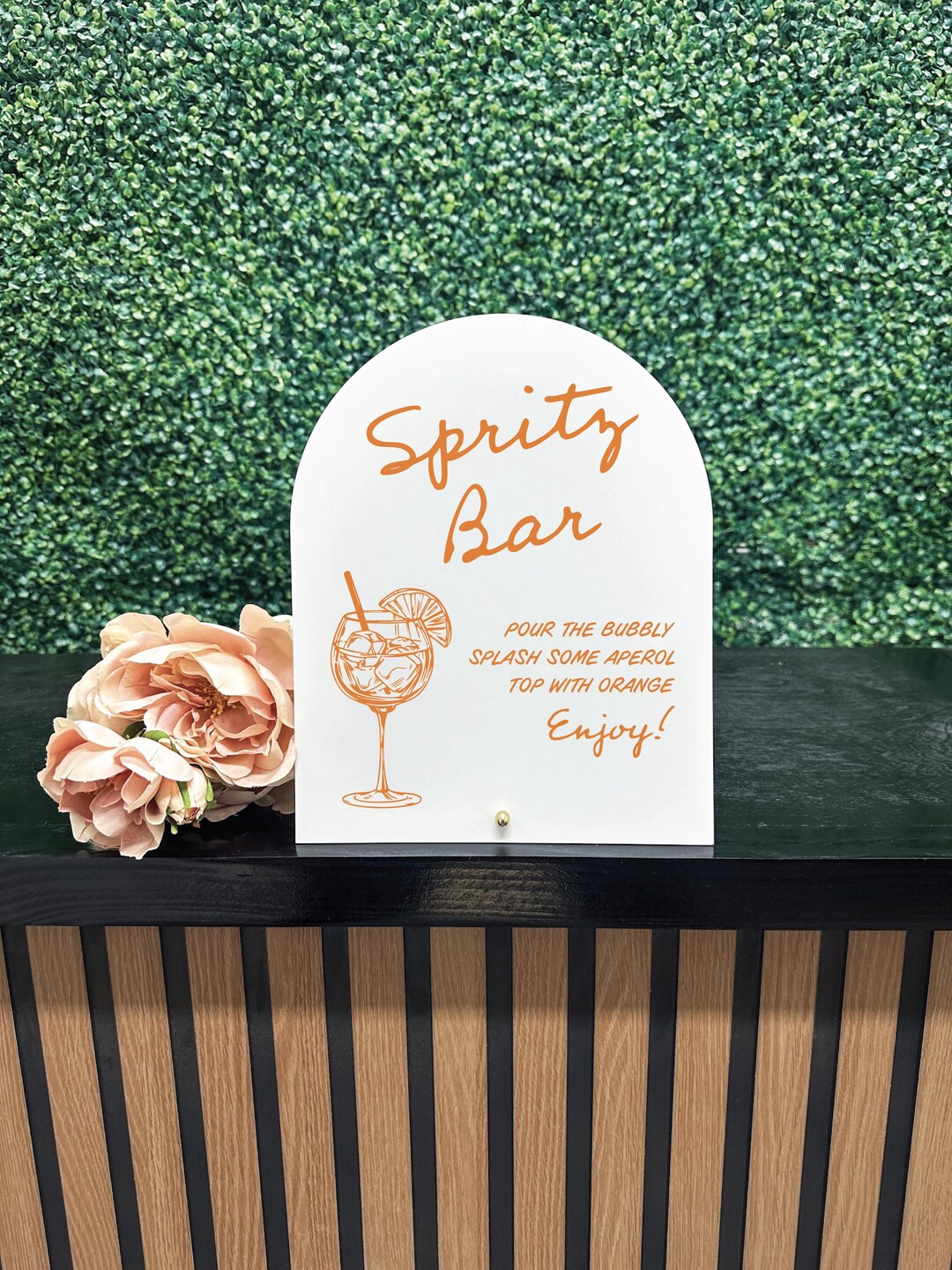Spritz Bar Acrylic Sign, Aperol Spritz Acrylic Sign, Aperol Spritz Sign ...