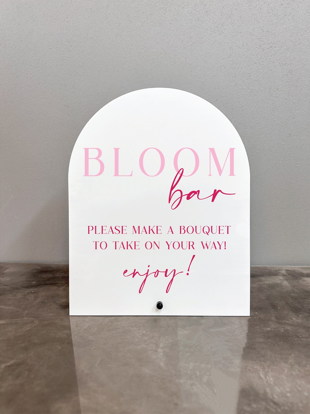 Pink Bloom Bar Sign, Bloom Bar Acrylic Sign, Bloom Bar Sign, Flower Bar ...