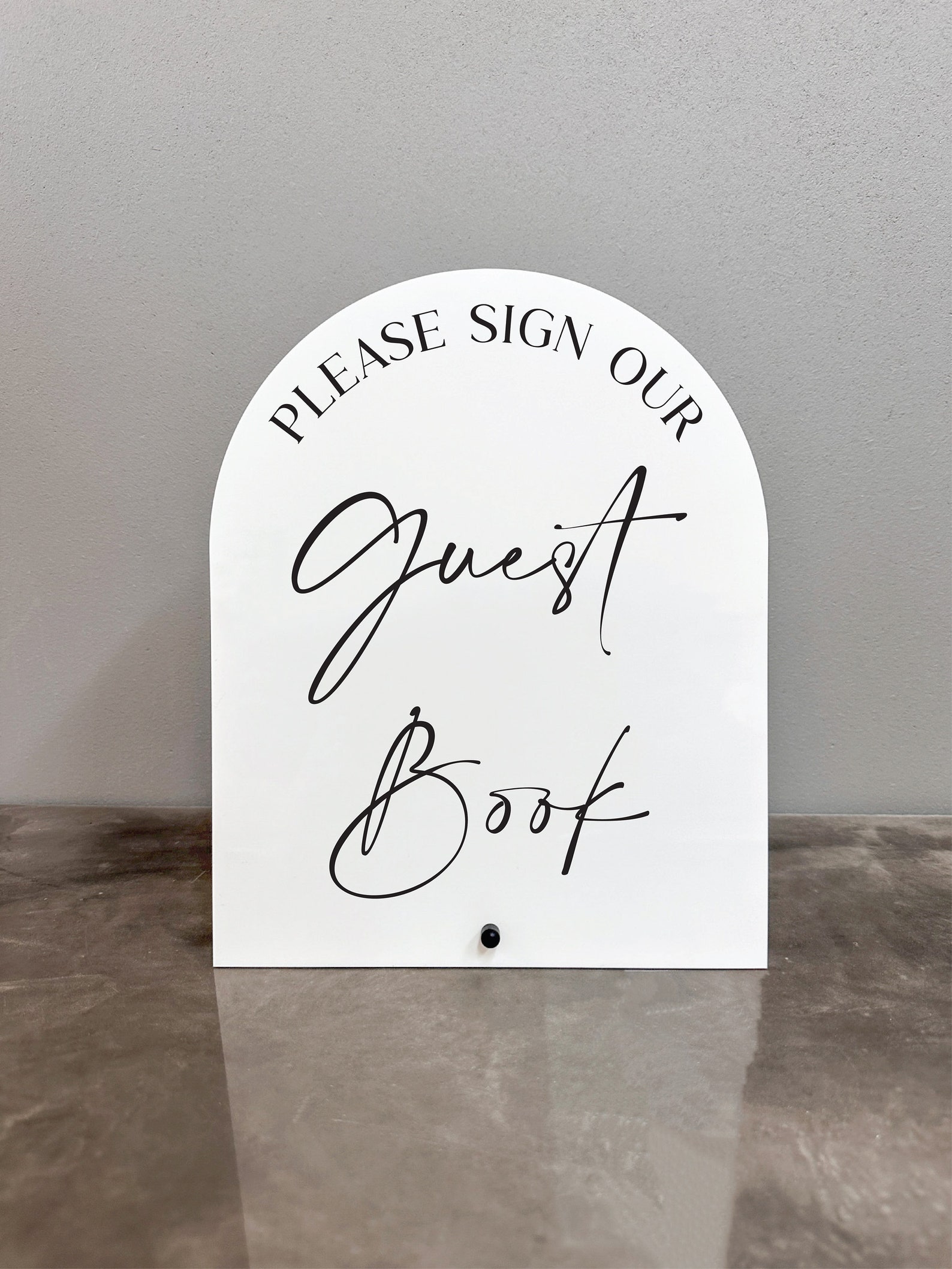 Please Sign Our Guestbook Acrylic Sign | Please Sign Our Guestbook Sign ...