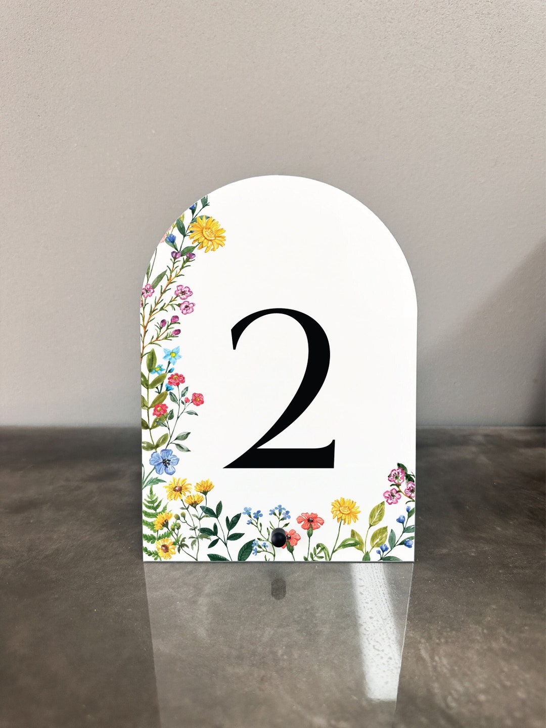 Flower Acrylic Table Numbers, Acrylic Table Numbers, Arch Table Numbers ...