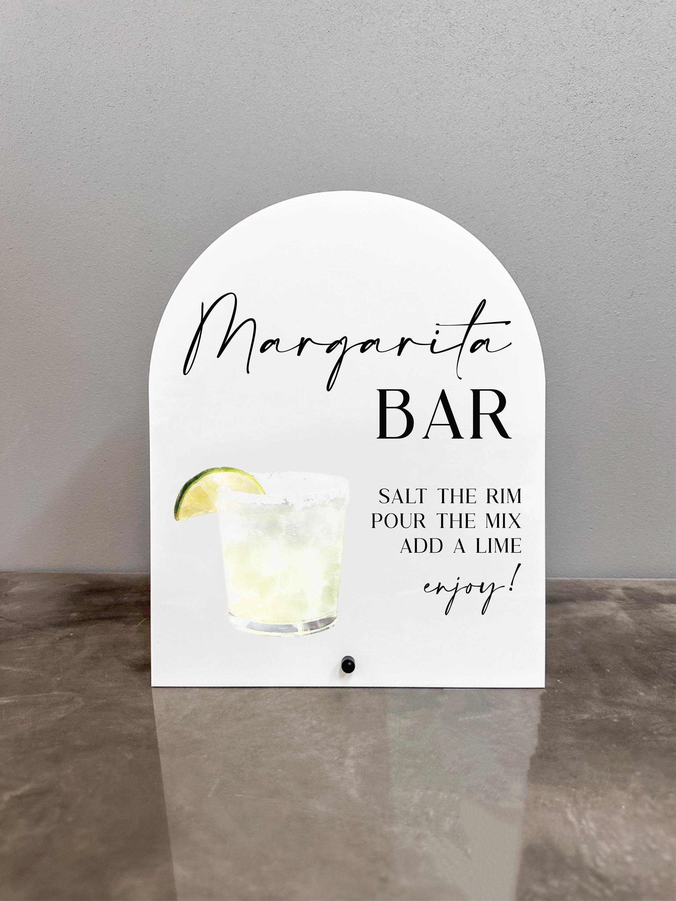 Margarita Bar Acrylic Sign, Margarita Bar Sign, Margarita Bar, Bar Sign ...