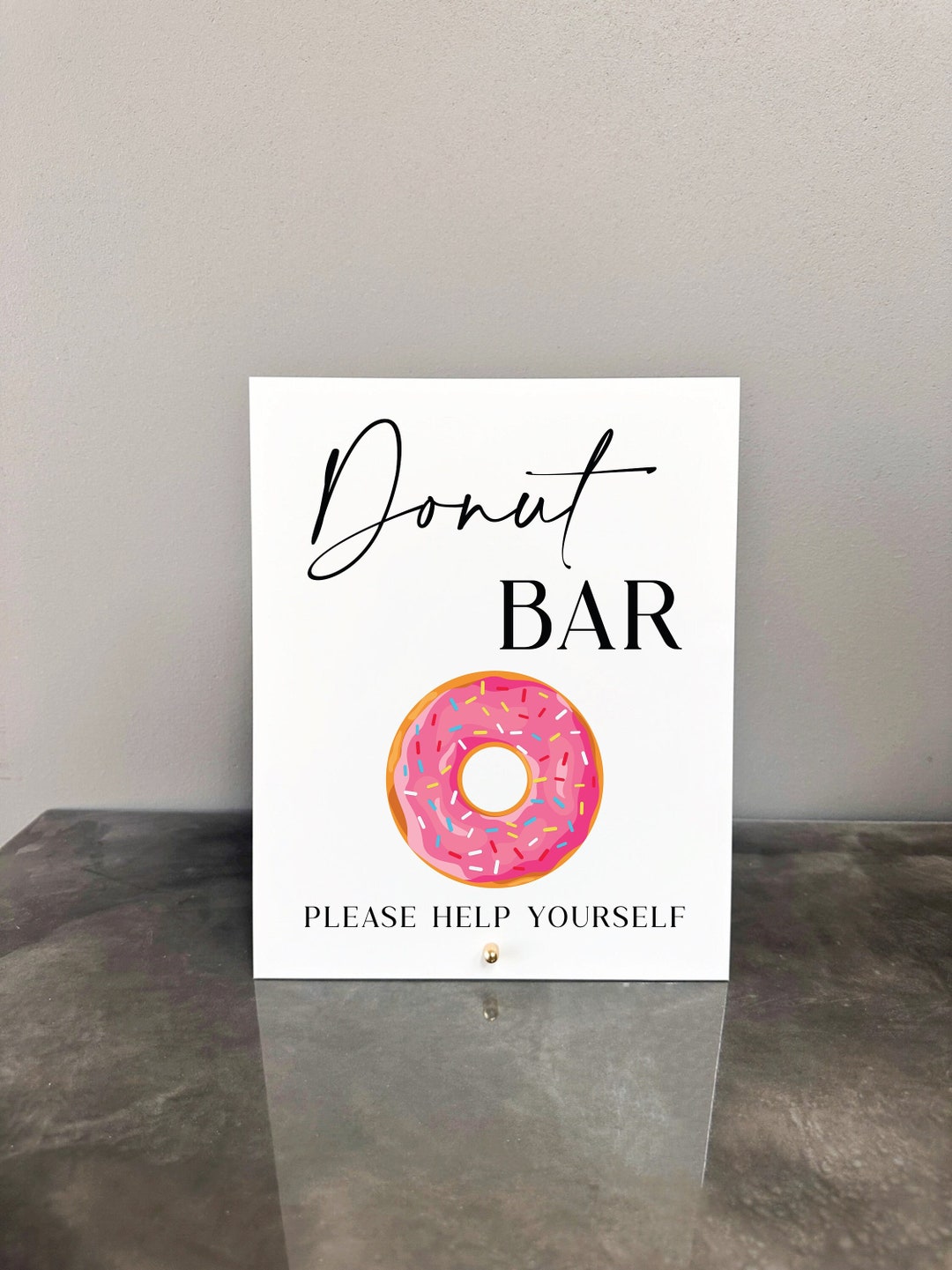 Donut Bar Acrylic Sign Donut Bar Sign Donut Bar Donut Sign Donut ...