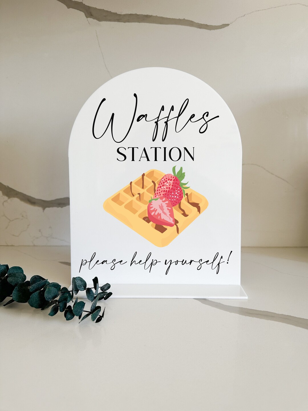 Waffle Station Sign Waffle Station Acrylic Waffle Station - Etsy