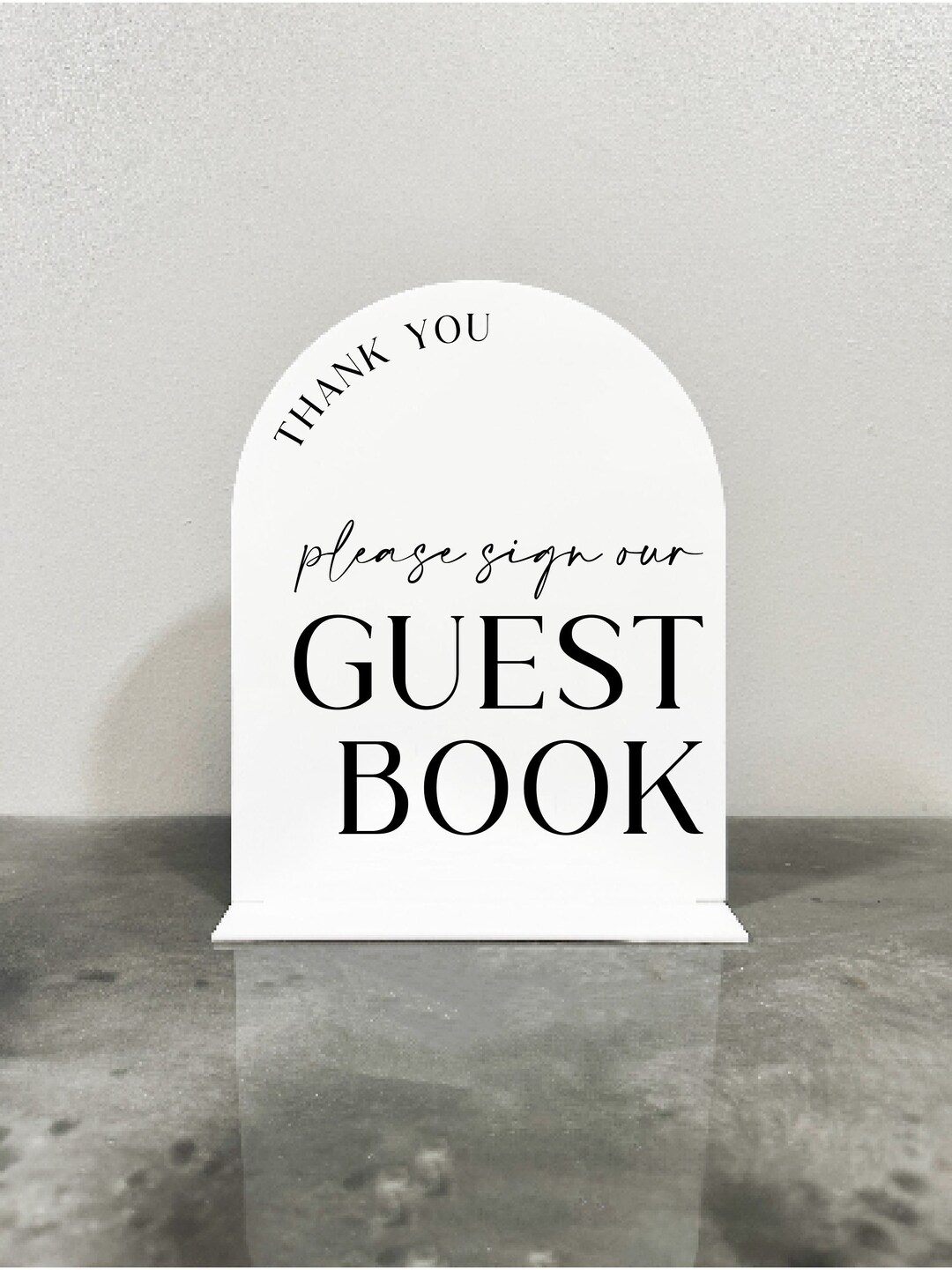 Please Sign Our Guestbook Acrylic Sign Please Sign Our Guestbook Sign ...