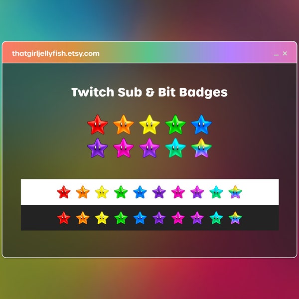 Kick Sub Badges - Etsy