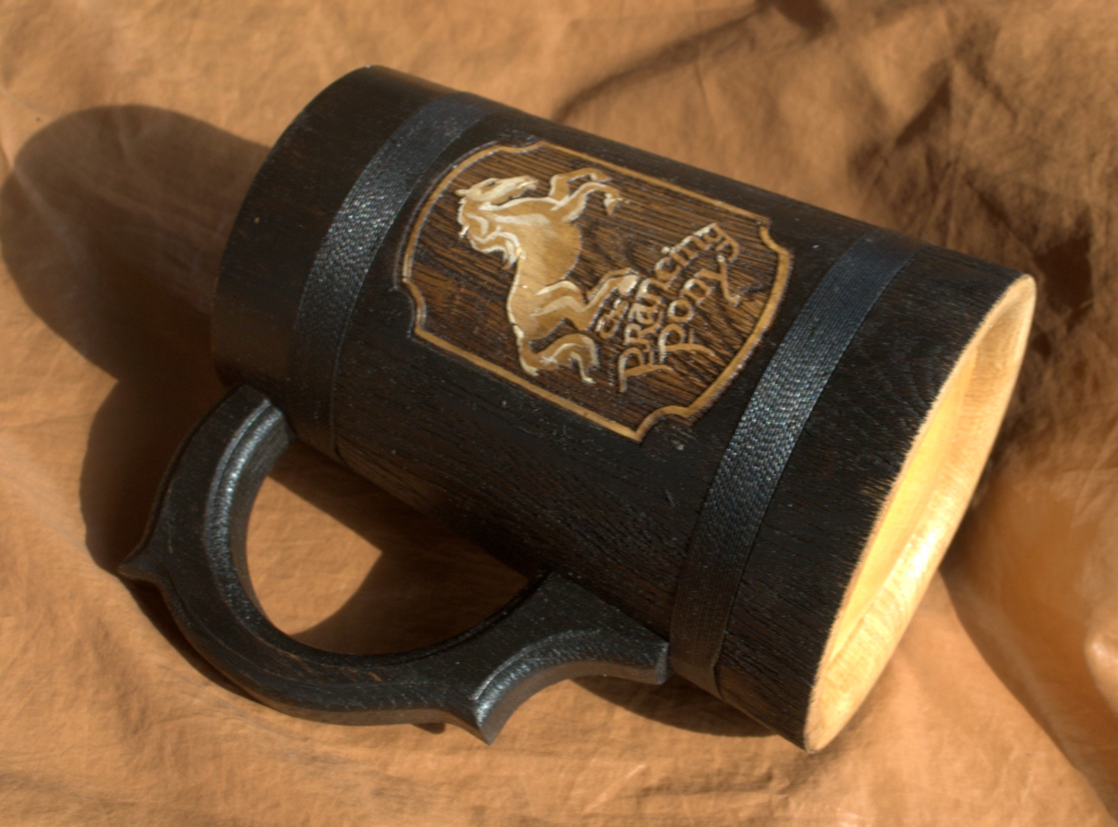 The Prancing Pony Wooden Beer Mug 0.6L 203 Us Fl Oz Lord of - Etsy