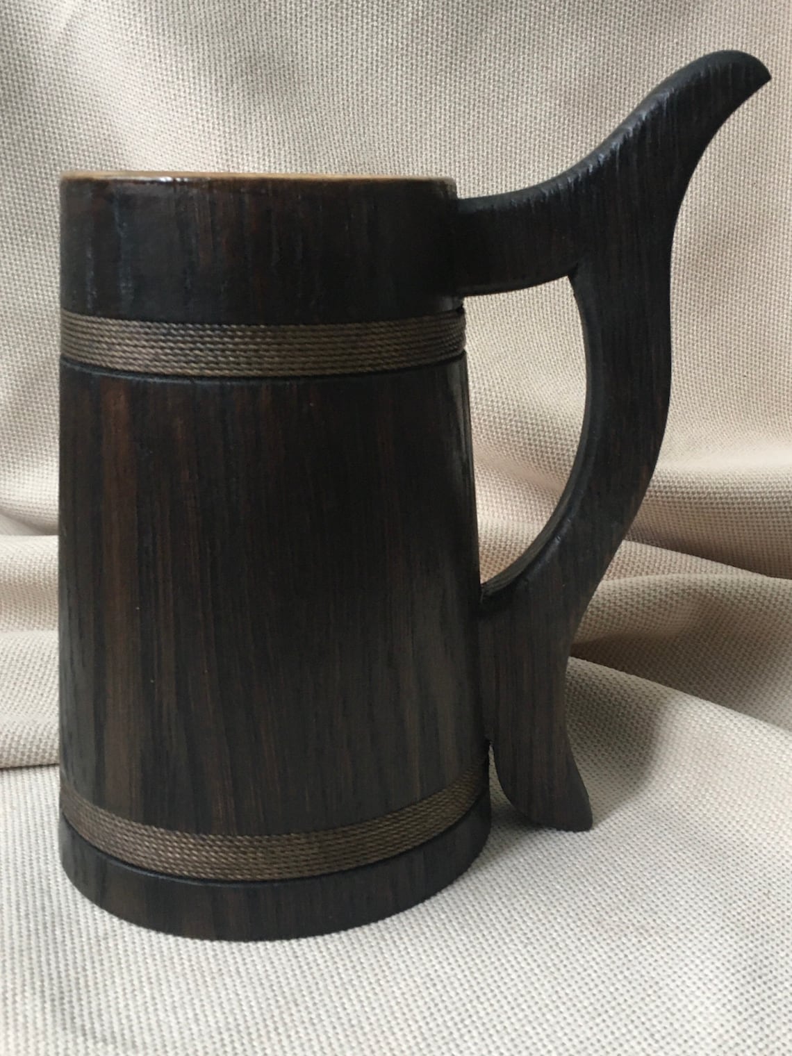 Personalized Wooden Beer Mug 0.7 L (23oz) Natural Wood Wedding Gift ...