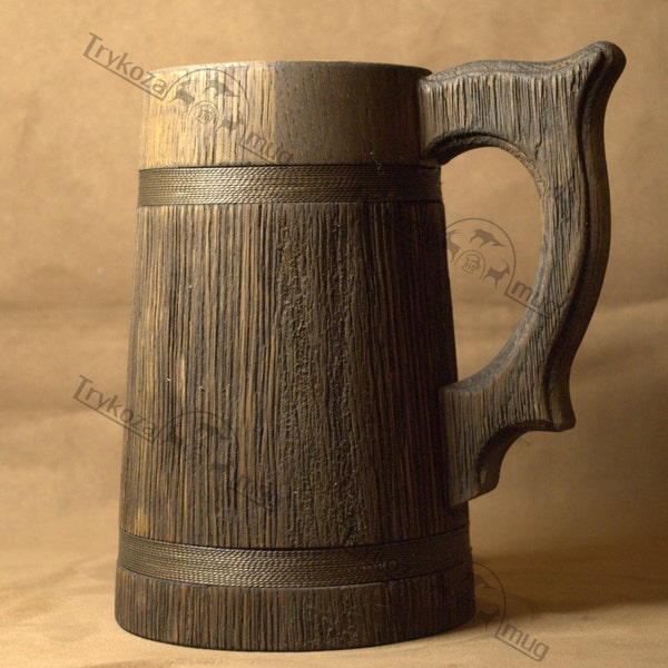 Wooden Beer Stein - Etsy