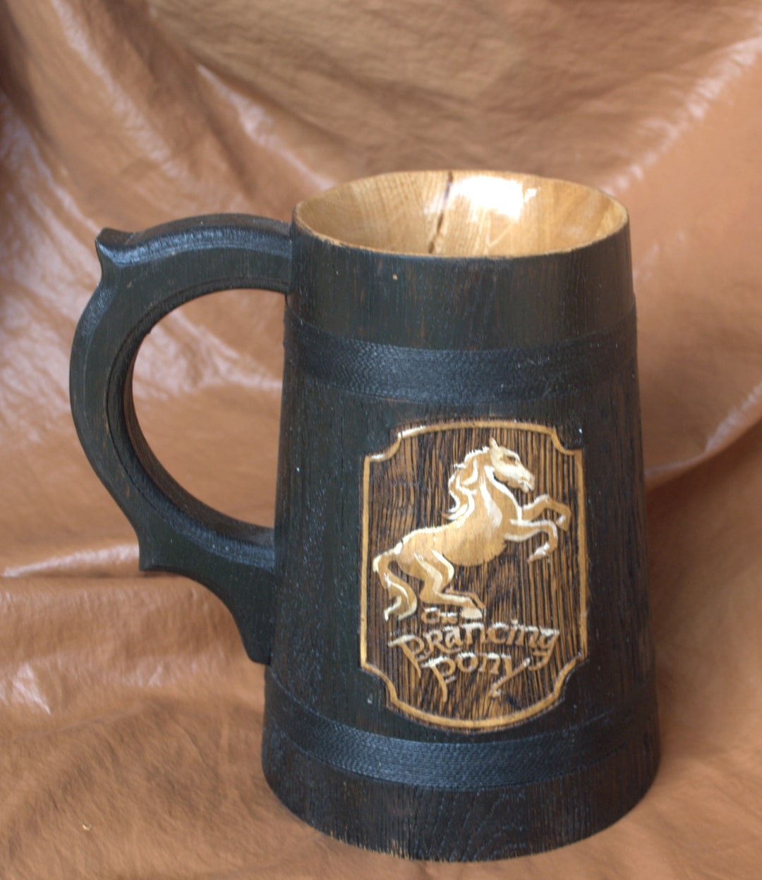 The Prancing Pony Wooden Beer Mug 0.6L 20,3 Us Fl Oz Lord of the Rings ...