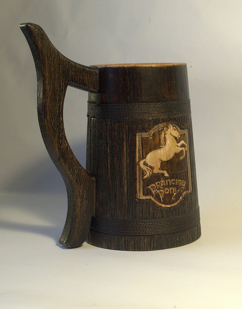 Personalized Wooden Beer Mug 0.7 L (23oz) Natural Wood Wedding Gift ...