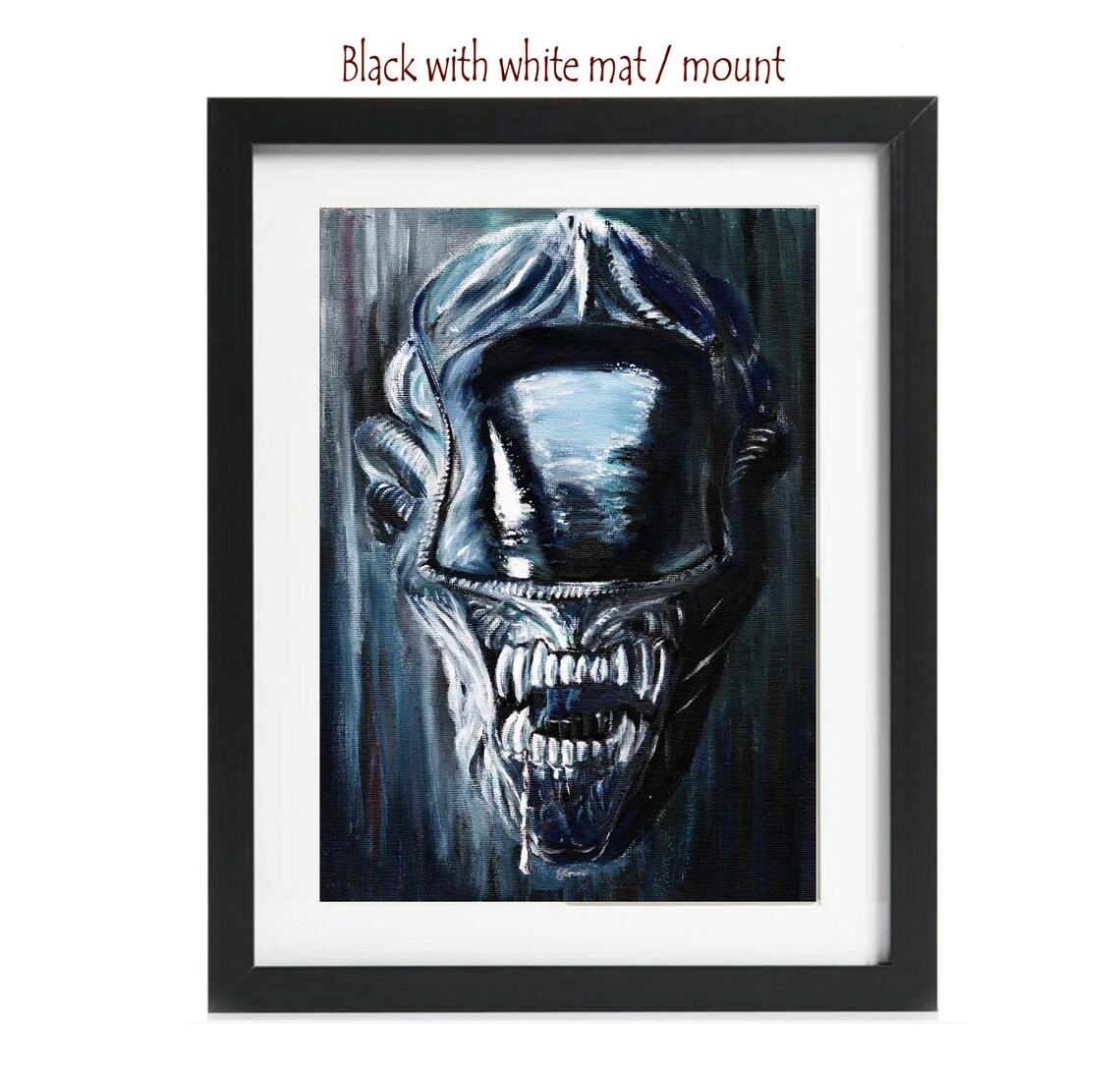 Original Alien Art - Painting of HR Giger / James Cameron / Ridley ...