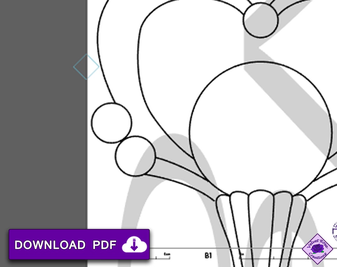 Printable 2D Garnet Rod Blueprint for Cosplay - Sailor Pluto - Template ...