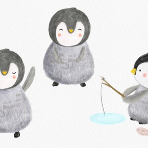 Digital Clip Art Cute Penguins Clipart instant Download PNG - Etsy