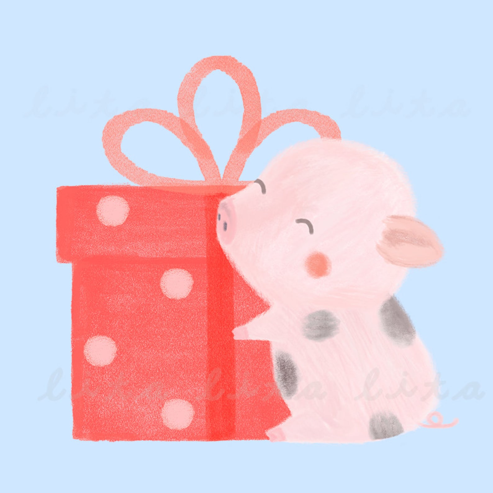 Cute Little Pigs Clipart Set, Piggy Digital Clip Art, Kawaii Pig ...