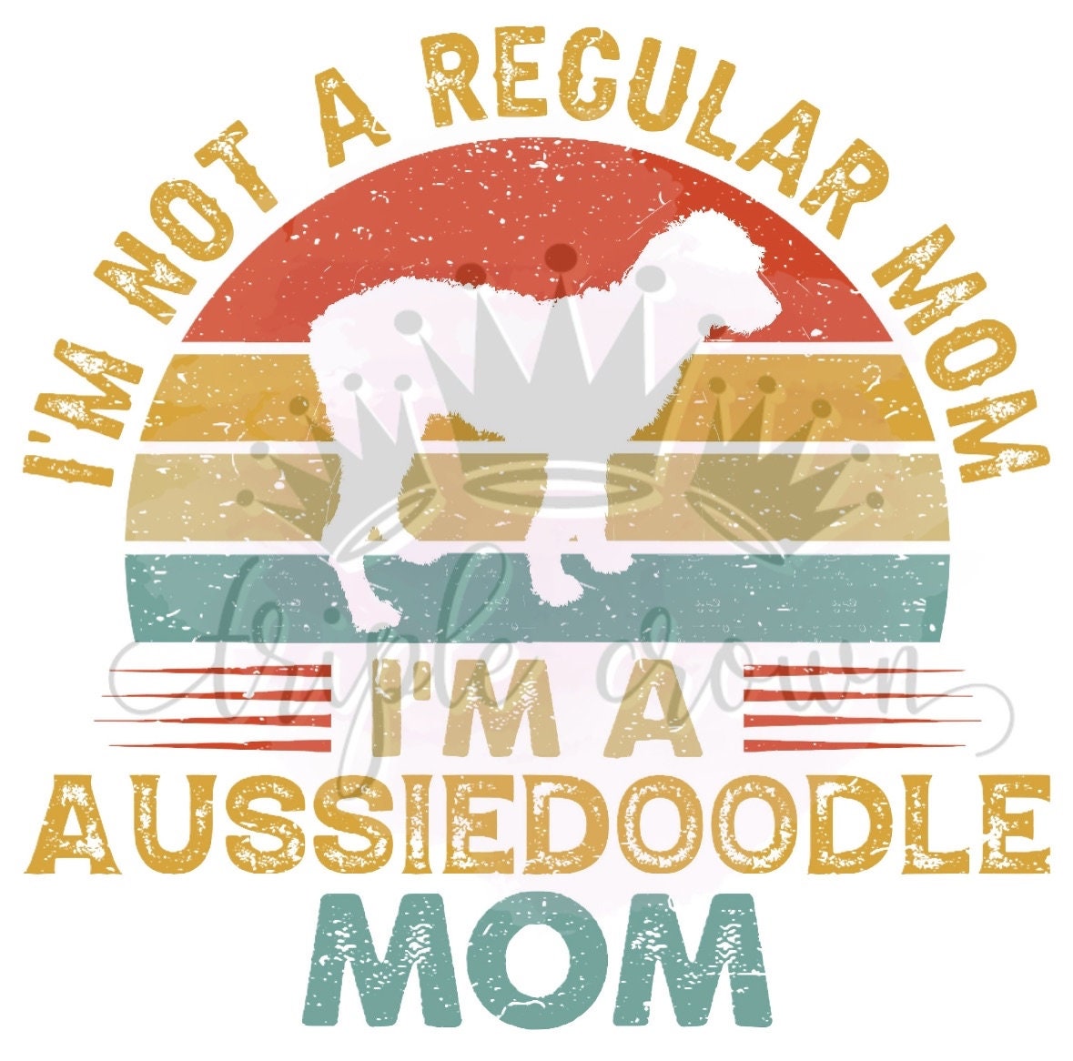 Aussiedoodle Mom Nubby Tail Dog, Png - Etsy
