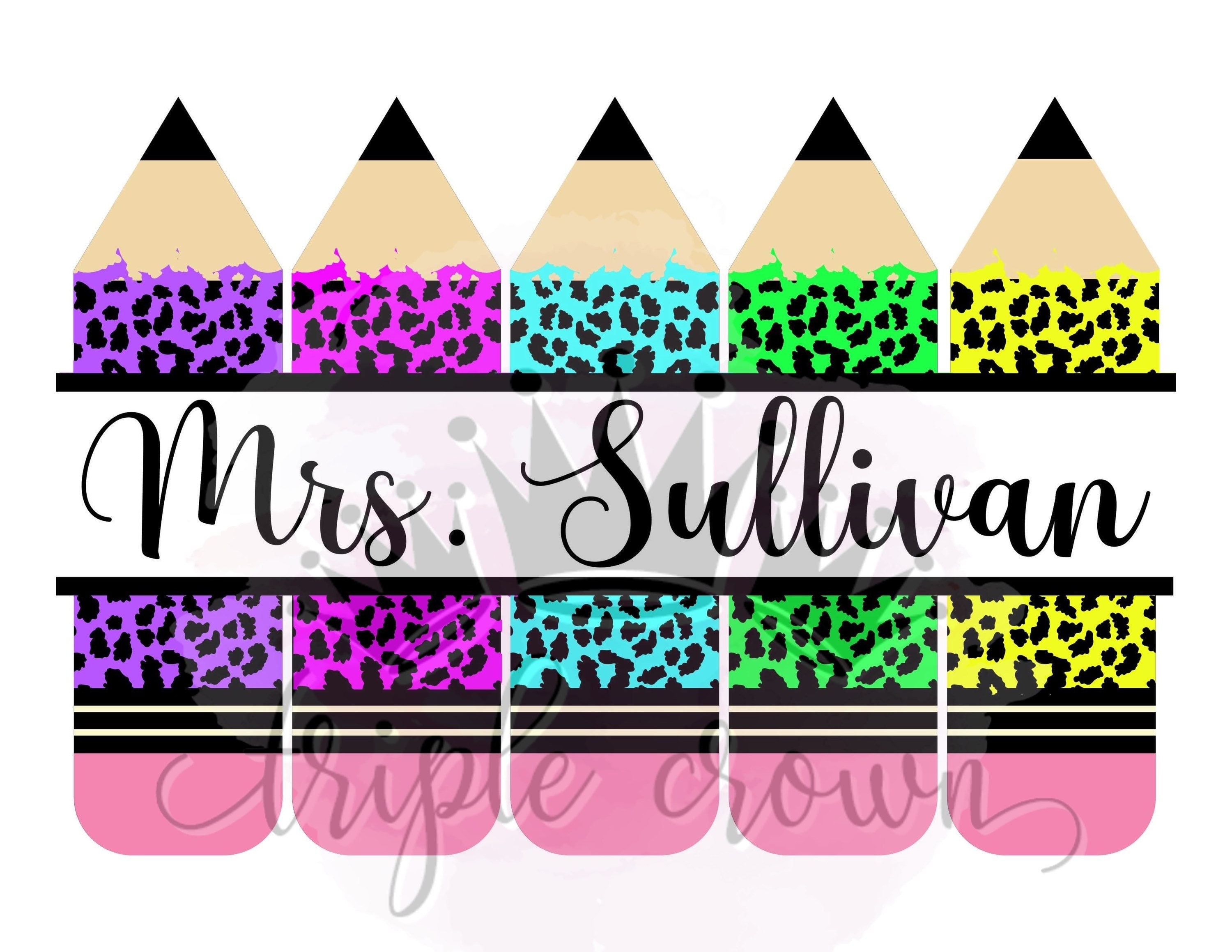 Leopard Crayons, Crayons, Teacher, Leopard Split Crayons, PNG JPG ...