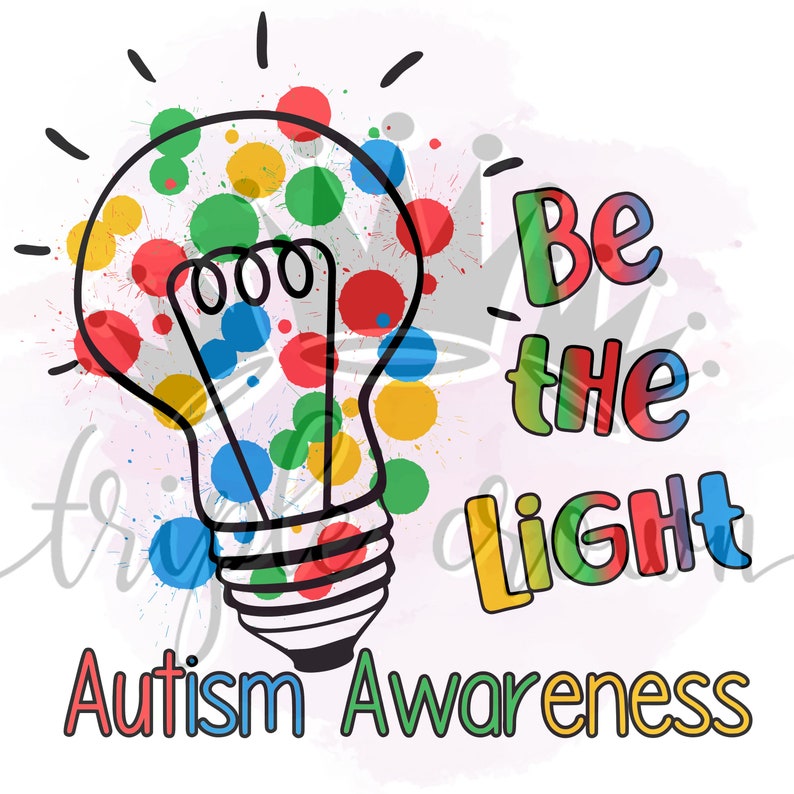 Be the Light, Autism Awareness, Png, Jpg - Etsy