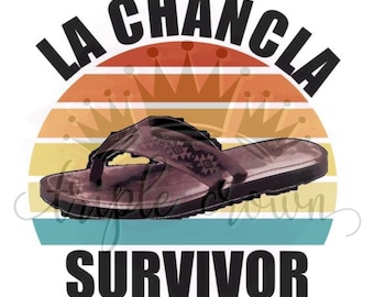 CHANCLA SURVIVOR SVG, Png, Clipart, Clip Art, Printable, Digital ...