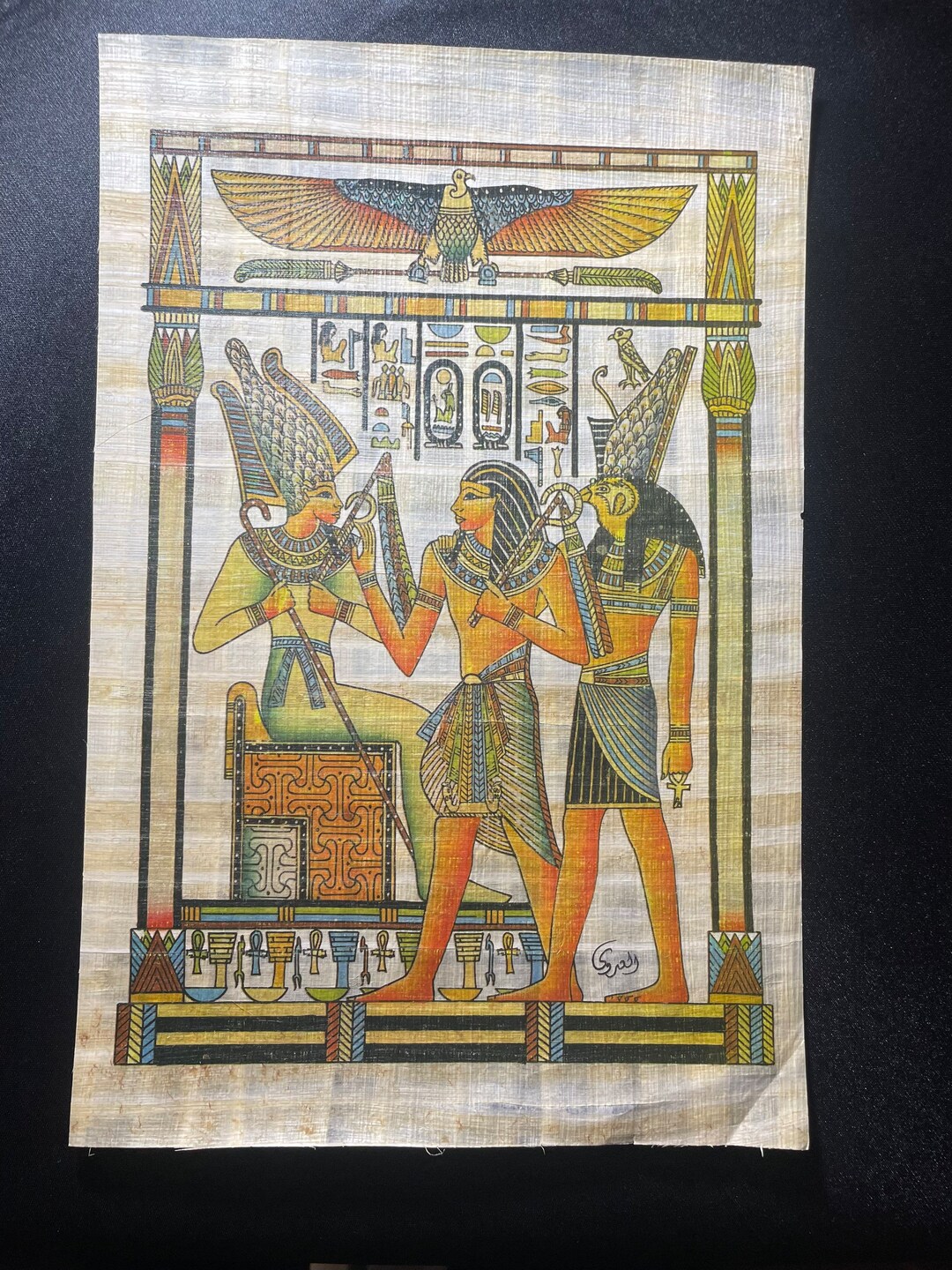 Genuine Hand Painted Egyptian Papyrus Art - Etsy