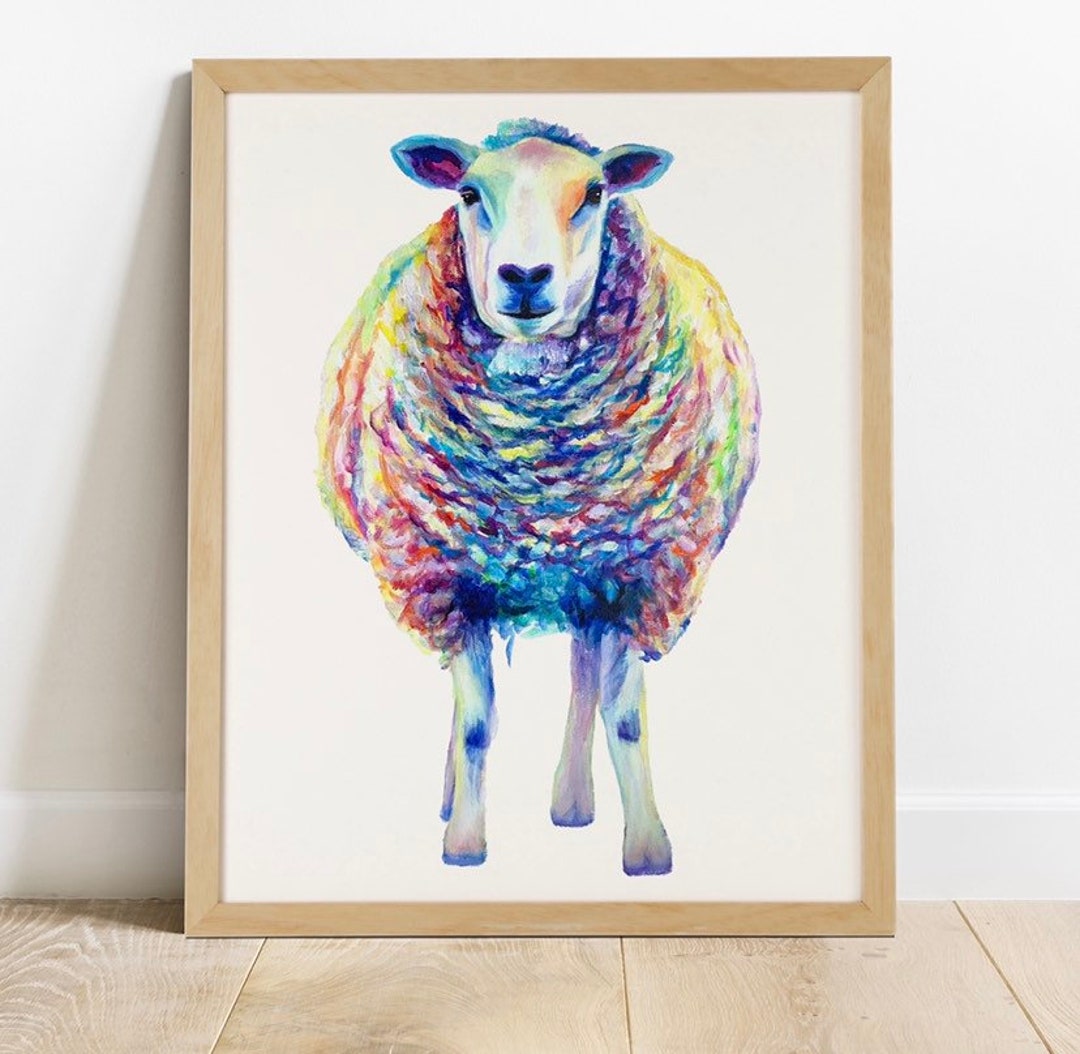 Sheep Art Print Farm Animal Collection - Etsy