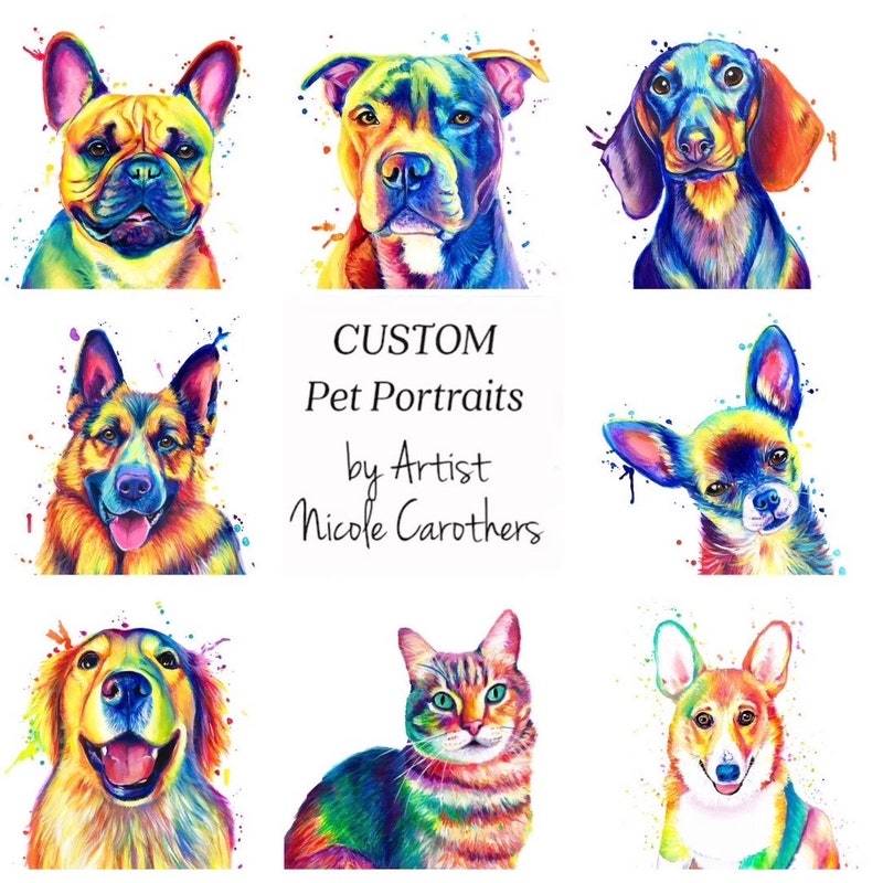 Pop Art Pet Portrait - Etsy