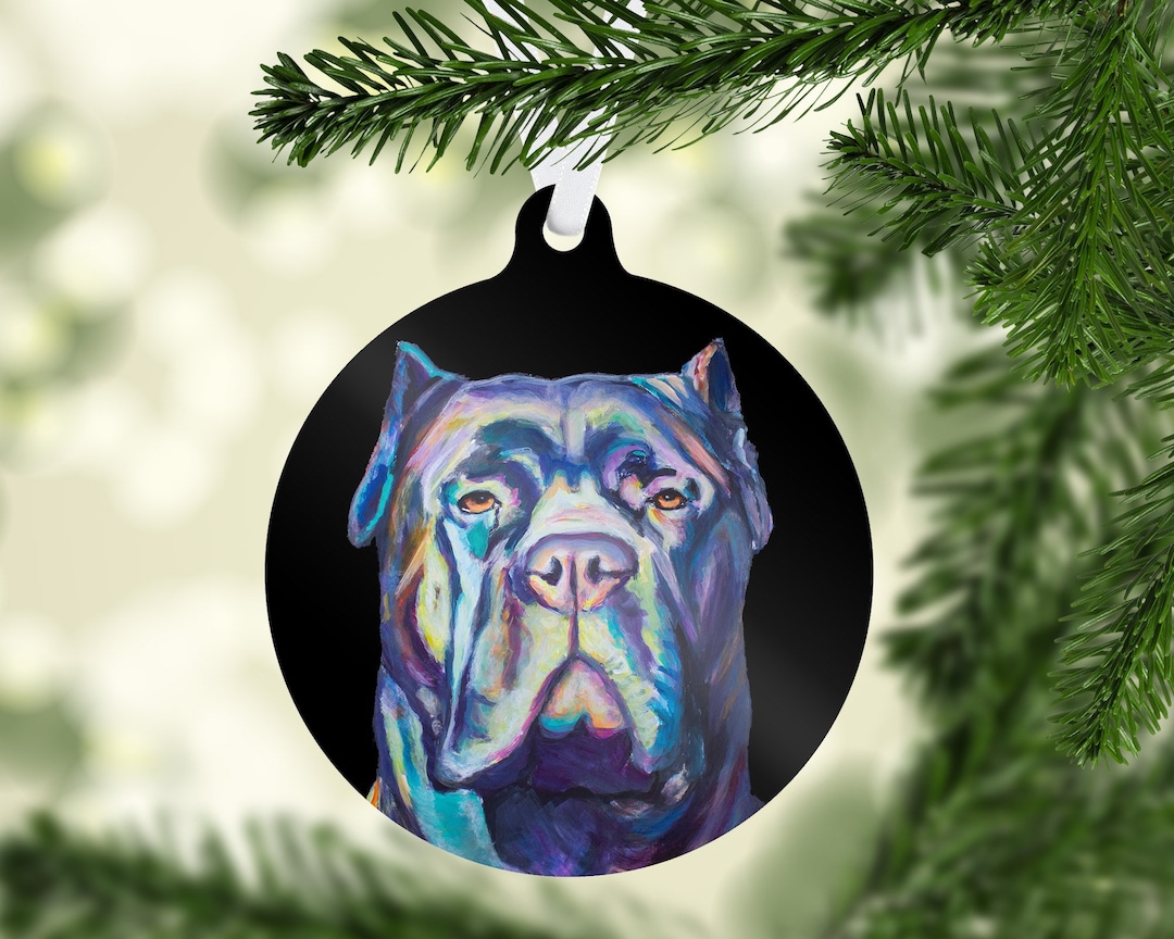 Personalized Cane Corso Holiday Ornament, Pet Memorial Gift, Dog Breed ...
