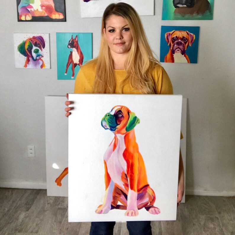 Pop Art Pet Portrait Pet Pop Art Custom to Your Pet | Etsy