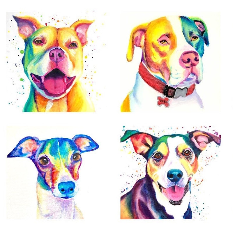 Pop Art Pet Portrait - Etsy