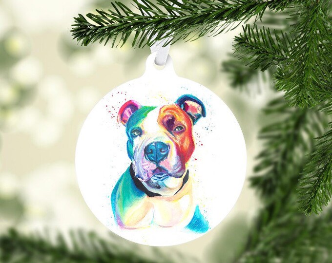 Personalized American Bully Mom Dad Ornament, Women Men Christmas Gifts ...
