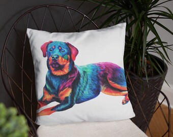 Rottweiler Pillow - Etsy