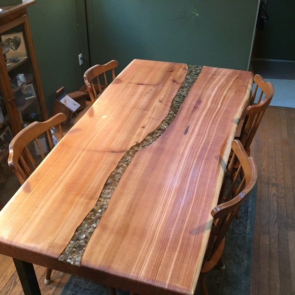 Cedar Epoxy Table - Etsy