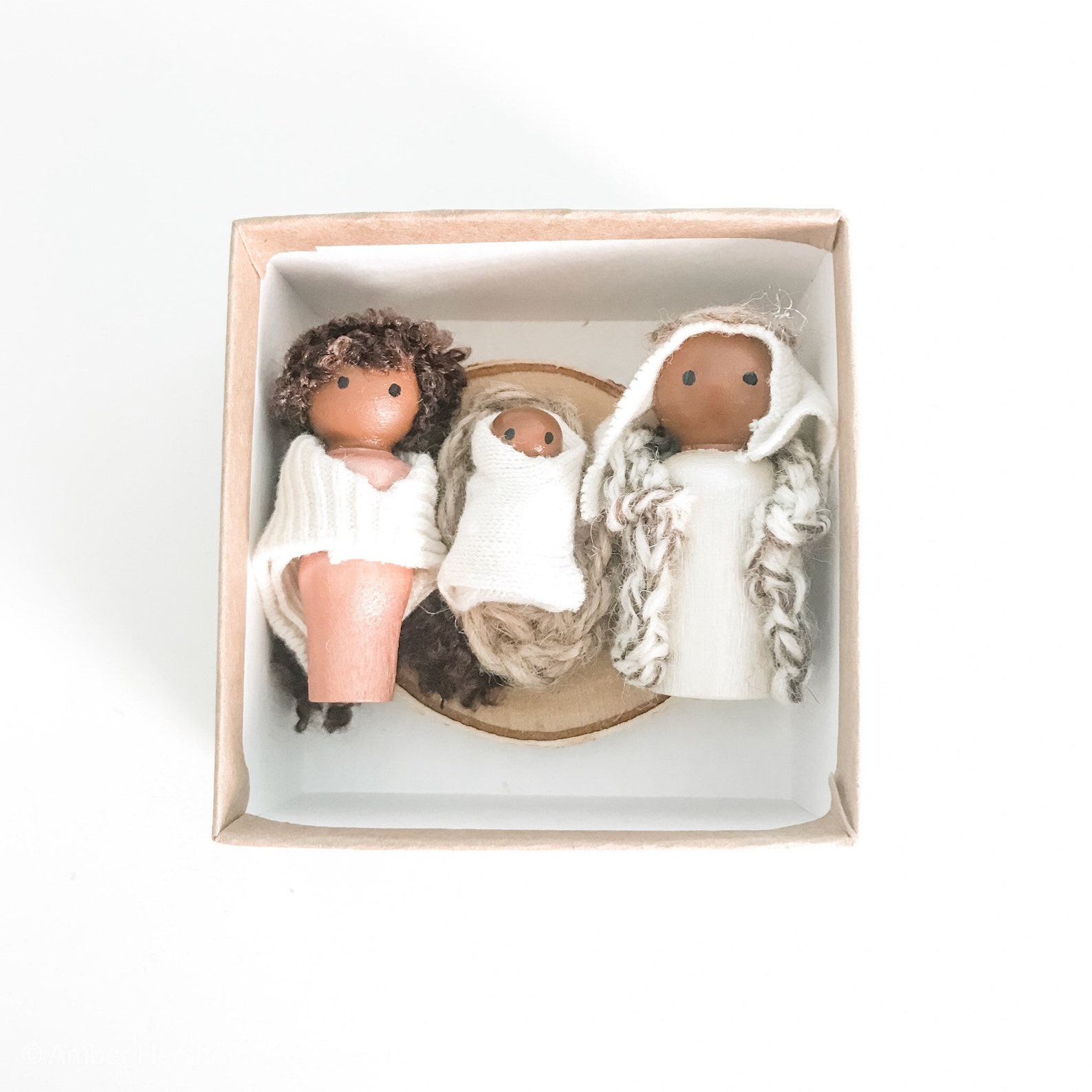 3-piece Mini Peg Doll Nativity Set - Etsy