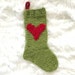 Super Chunky Heart Christmas Stocking Knitting PDF Pattern - Etsy