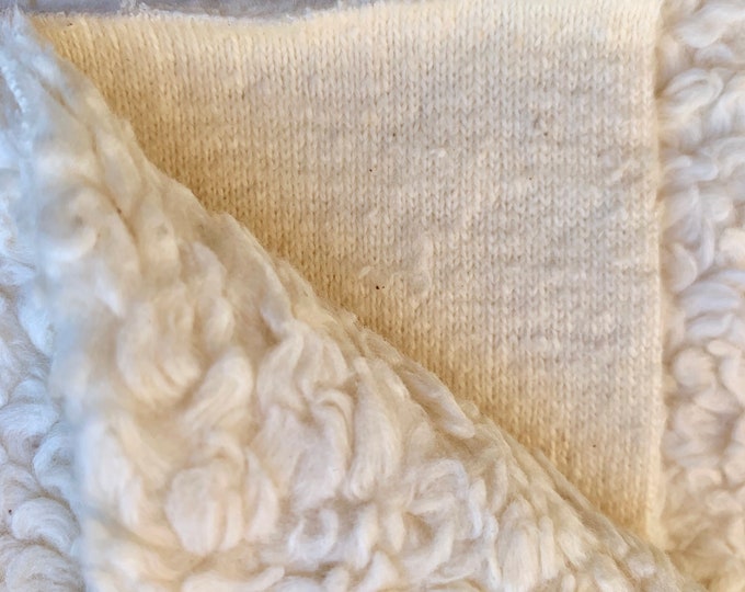 Organic Teddy Cotton Jersey Fabric // 100% Organic Teddy Bear Fabric ...