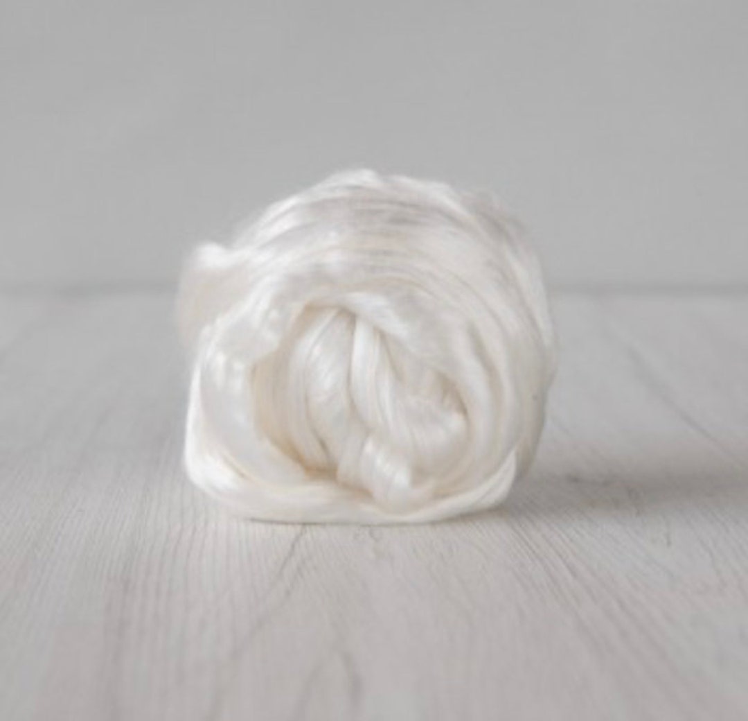 1 Oz ERI SILK Tops (combed Sliver) Roving / Peace Silk Fibers Weaving ...