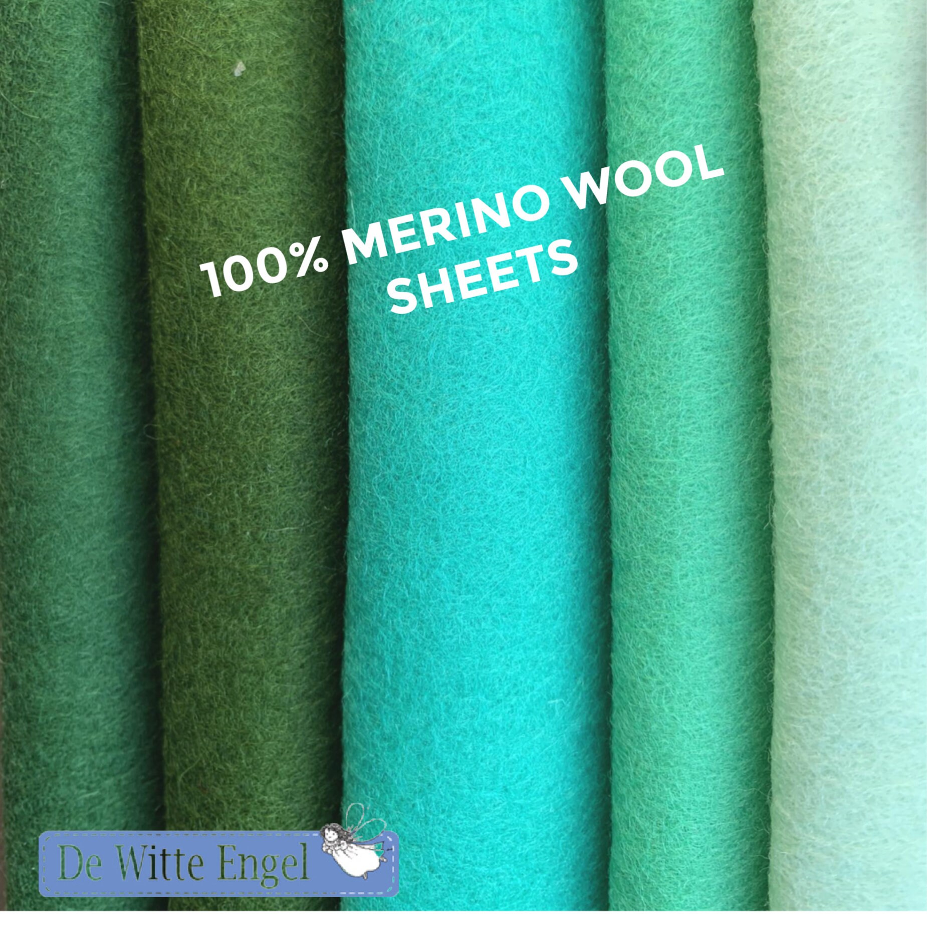 Art & Collectibles Felting 100% Wool Felt Sheets pack of 5 De Witte ...