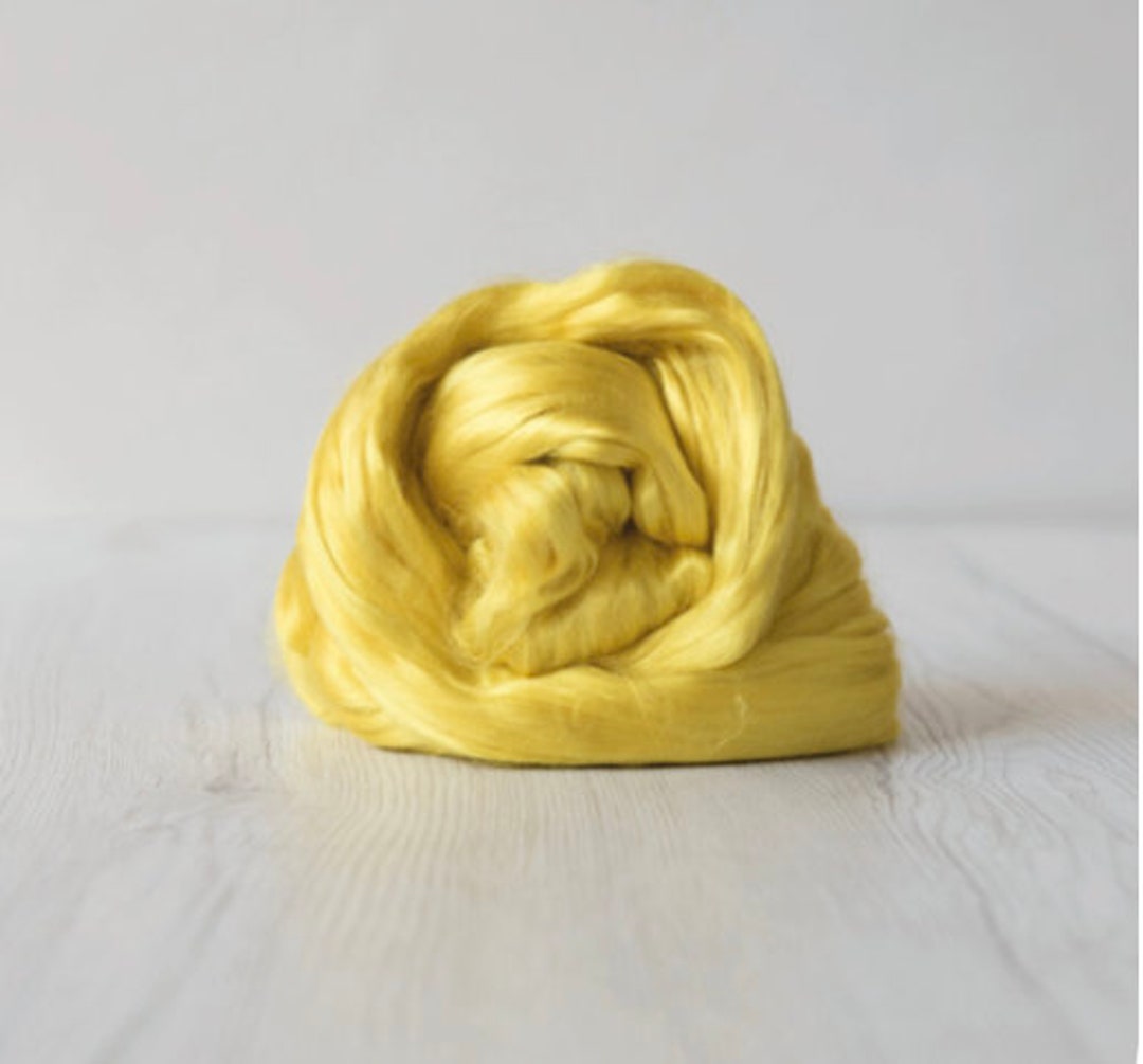 MULBERRY SILK Tops (combed Sliver) Roving / Mulberry Silk Fibers ...